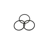 China Reusable Silicone Hair Ties 3mm Thick 5cm Diameter Non Slip High Elastic Hair Bands for sale