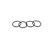 China Black 3mm Thickness Silicone Hair Ties 48mm Outer Diameter Durable Elastic Hair Bands for sale