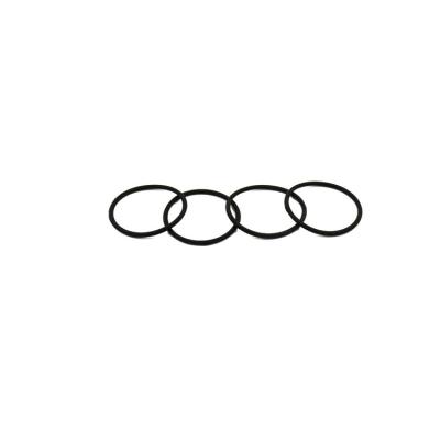China Black 3mm Thickness Silicone Hair Ties 48mm Outer Diameter Durable Elastic Hair Bands for sale