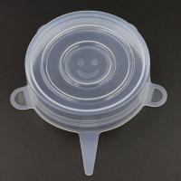 China Reusable Food Grade Silicone Stretch Lids 6 Piece Set Multipurpose Airtight Covers 6.5-20.5cm for sale