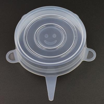 China Reusable Food Grade Silicone Stretch Lids 6 Piece Set Multipurpose Airtight Covers 6.5-20.5cm for sale