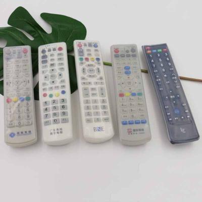 China Transparent Silicone Protective Sleeve Cover Case for TV Air Conditioner Remote Control 2mm Thickness Custom Size for sale