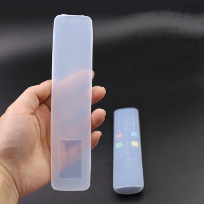 China Transparent Silicone TV Remote Control Cover for TCL RC801C 18x4x2cm Waterproof Dustproof for sale