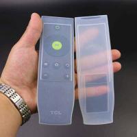 China Clear Silicone TCL TV Remote Control Cover 14x4x1.7cm Anti-shock Waterproof Dustproof for sale