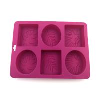 China 6 Cavity Oval Rectangle Silicone Soap Mold 22.5x17x2.8cm Heat Resistant DIY Soap Making for sale