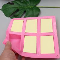 China Heatproof Rectangle Silicone Soap Mold Odorless Non Stick Homemade for sale