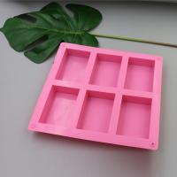 China Heatproof Rectangle Silicone Soap Mold Odorless Non Stick Homemade for sale