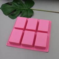 China Heatproof Rectangle Silicone Soap Mold Odorless Non Stick Homemade for sale