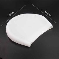 China Silicone Swimming Cap for Adult Children Durable Soft Bathing Cap 24x18.5cm for sale