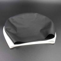 China Silicone Swimming Cap for Adult Children Durable Soft Bathing Cap 24x18.5cm for sale