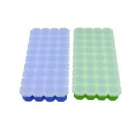 China BPA Free 36 Cavity Silicone Ice Cube Tray Mold with Lid 11x24x2.5cm for sale