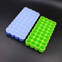 China BPA Free 36 Cavity Silicone Ice Cube Tray Mold with Lid 11x24x2.5cm for sale