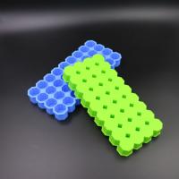 China BPA Free 36 Cavity Silicone Ice Cube Tray Mold with Lid 11x24x2.5cm for sale