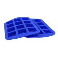 China Whiskey Cube Silicone Ice Mold Flexible 12 Cavity Reusable Durable for sale