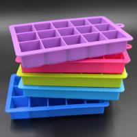 China BPA Free 15 Cavity Silicone Ice Cube Tray 18x12x3cm Flexible Odorless Mold for Whiskey Cocktail for sale