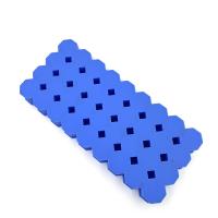 China Food Grade Silicone 36 Cavity Octagonal Ice Cube Tray Mold with Lid Blue for sale