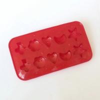 China BPA Free Food Grade Silicone Ice Cube Tray 24 Cavity Moon Star Heart Mold Non Stick for sale