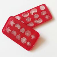 China BPA Free Food Grade Silicone Ice Cube Tray 24 Cavity Moon Star Heart Mold Non Stick for sale