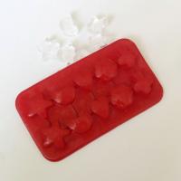 China BPA Free Food Grade Silicone Ice Cube Tray 24 Cavity Moon Star Heart Mold Non Stick for sale