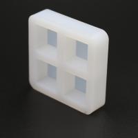 China Odorless Silicone Square Ice Cube Tray Block Mold 60x60x15mm Multipurpose for sale