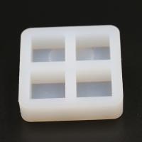 China Odorless Silicone Square Ice Cube Tray Block Mold 60x60x15mm Multipurpose for sale