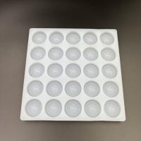 China Round Ice Silicone Candy Mold Trays Reusable 25 Cavities Diameter 35mm Food Grade for sale