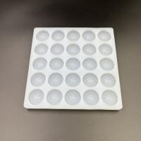 China Round Ice Silicone Candy Mold Trays Reusable 25 Cavities Diameter 35mm Food Grade for sale