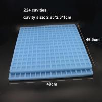 China 224 Cavities Square Silicone Candy Mold Heatproof For Caramel for sale