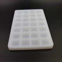 China Transparent 28 Cavity Silicone Candy Mold 26x16x1.5cm Food Grade Nonstick for sale