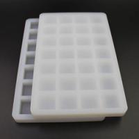 China Transparent 28 Cavity Silicone Candy Mold 26x16x1.5cm Food Grade Nonstick for sale