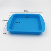 China Square Durable Silicone Cake Mould Pan Anti Falling Multicolor for sale