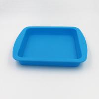 China Square Durable Silicone Cake Mould Pan Anti Falling Multicolor for sale