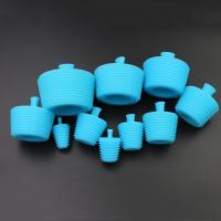 China Blue Silicone Bottle Stopper Reusable Multipurpose Durable 10 Sizes 1-10 for sale