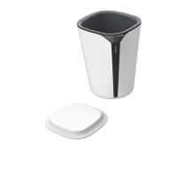 China Food Grade Silicone Cup Lid 8x8x1.5cm Leakproof White Color for Moikit Mug for sale