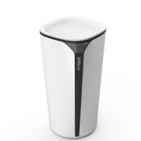 China Food Grade Silicone Cup Lid 8x8x1.5cm Leakproof White Color for Moikit Mug for sale
