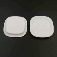 China Food Grade Silicone Cup Lid 8x8x1.5cm Leakproof White Color for Moikit Mug for sale