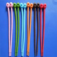 China Tasteless Multiscene Silicone Rubber Supplies Cable Ties For Binding Reusable for sale