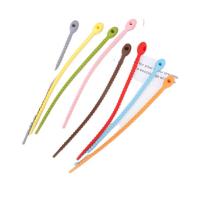 China Tasteless Multiscene Silicone Rubber Supplies Cable Ties For Binding Reusable for sale