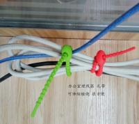 China Tasteless Multiscene Silicone Rubber Supplies Cable Ties For Binding Reusable for sale