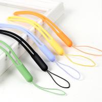 China Washable Silicone Phone Strap 19cm Soft Cell Phone Lanyard for ID Card Gym Camera for sale