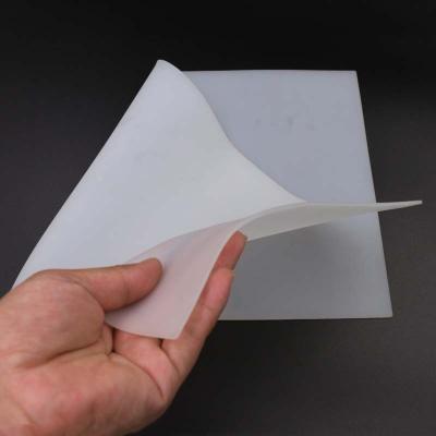 China Milky White Food Grade Silicone Rubber Sheet 0.1mm 1mm 2mm Heat Insulation Industrial Pad for sale