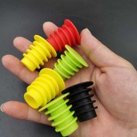 China Food Grade Silicone Reusable Wine Stopper Bungs for Wine Barrels Anti Slip 4 Colors for sale