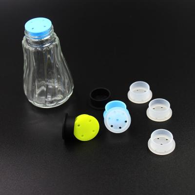 China Food Grade Silicone Pepper Shaker Stopper 22mm 18mm Waterproof Salt and Pepper Shaker Caps for sale