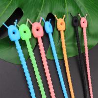 China Adjustable Silicone Rubber Supplies Cable Straps Removable Reusable for sale