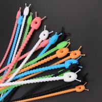 China Adjustable Silicone Rubber Supplies Cable Straps Removable Reusable for sale