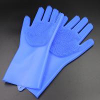 China Eco Friendly Silicone Dish Washing Gloves Multicolor Kitchen Cleaning Gloves Heat Resistant Non Slip Grip for sale