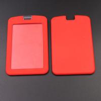 China Custom Silicone ID Card Holder 11x7x0.5cm Waterproof Dustproof for Student Work Bus for sale