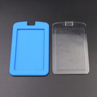 China Custom Silicone ID Card Holder 11x7x0.5cm Waterproof Dustproof for Student Work Bus for sale