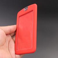 China Custom Silicone ID Card Holder 11x7x0.5cm Waterproof Dustproof for Student Work Bus for sale