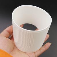 China Thermal Insulation Anti Slip Silicone Sleeve 85mm x 62mm for Water Bottle Coffee Cup for sale